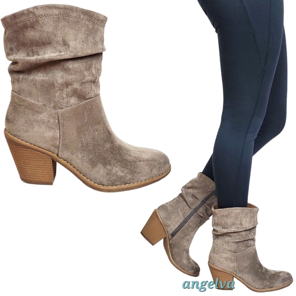 Sofft | Shoes | New Eurosoft Sofft Teren Slouchy Boots Pietra Gray ...